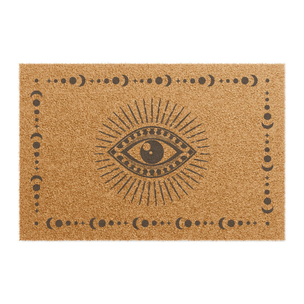 Protective Evil Eye Doormat – Grimoire And Goblet